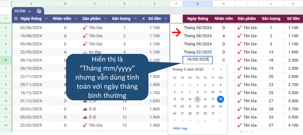 09. Khóa học Google Sheets QUERY - Format (Định dạng cột nào) | Tài ...